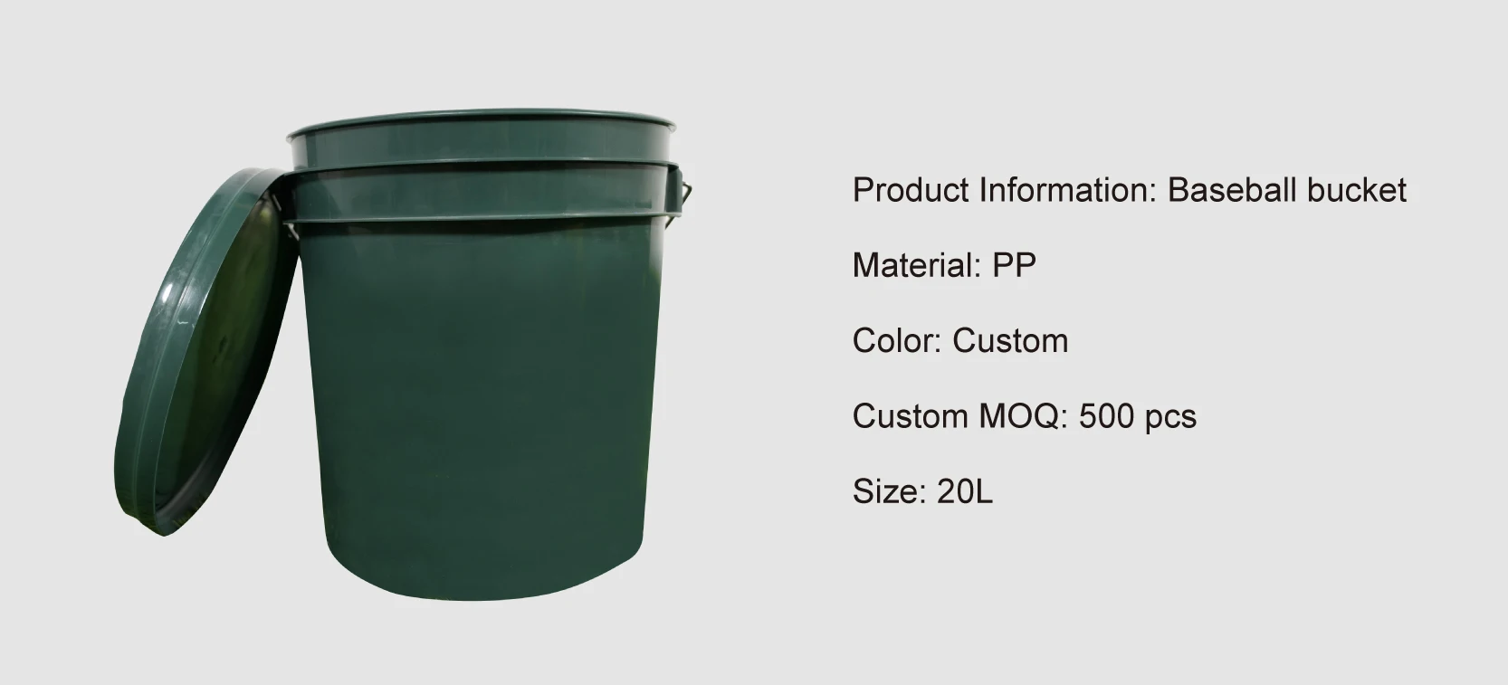 Heavy Duty Plastic Large 20 Gallon Soft Padded Lid Empty Softball ...