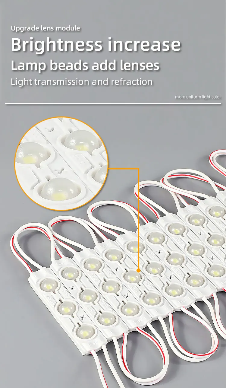 12V 3 Leds 6013 Modulo 1.5W Outdoor Sign Module - IP65 Waterproof