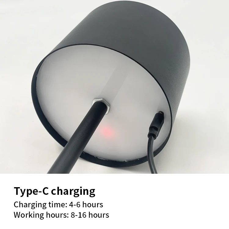 Rechargeable Wireless Led Table Lamp With Wireless Charging Restaurant ...