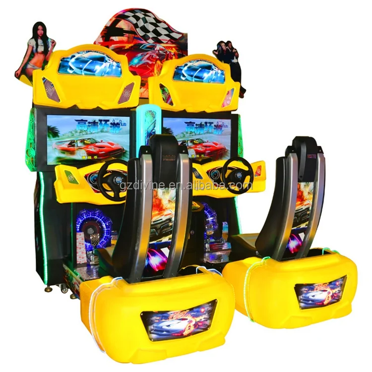 Two Racing Car Board Simulator Racing Game Kits Electronic Coin ...