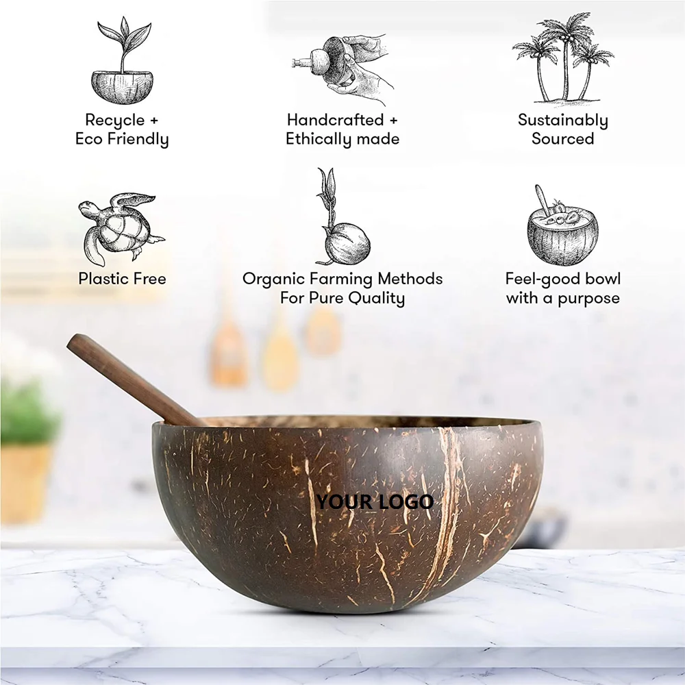 Wholesale High Quality Unique Handcraft Engraved Bamboo Coconut Bowls ...