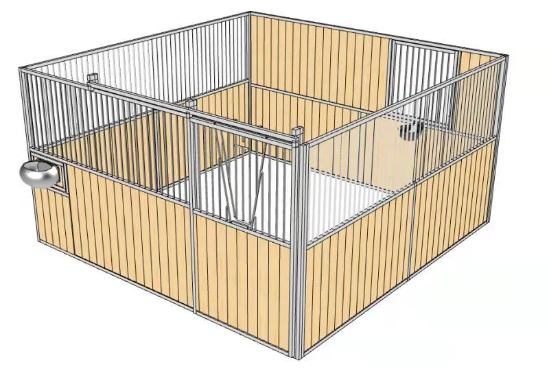 Outdoor Horse Stables And Horse Boxes With Roof - Buy Outdoor Horse ...