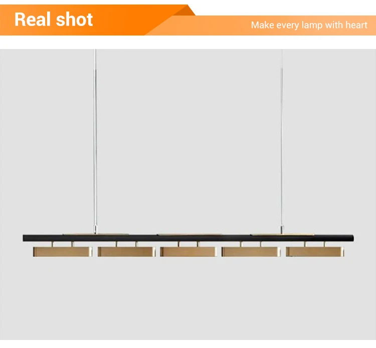 Modern Luxury LED Dining Table Chandelier Height Adjustable Strip ...