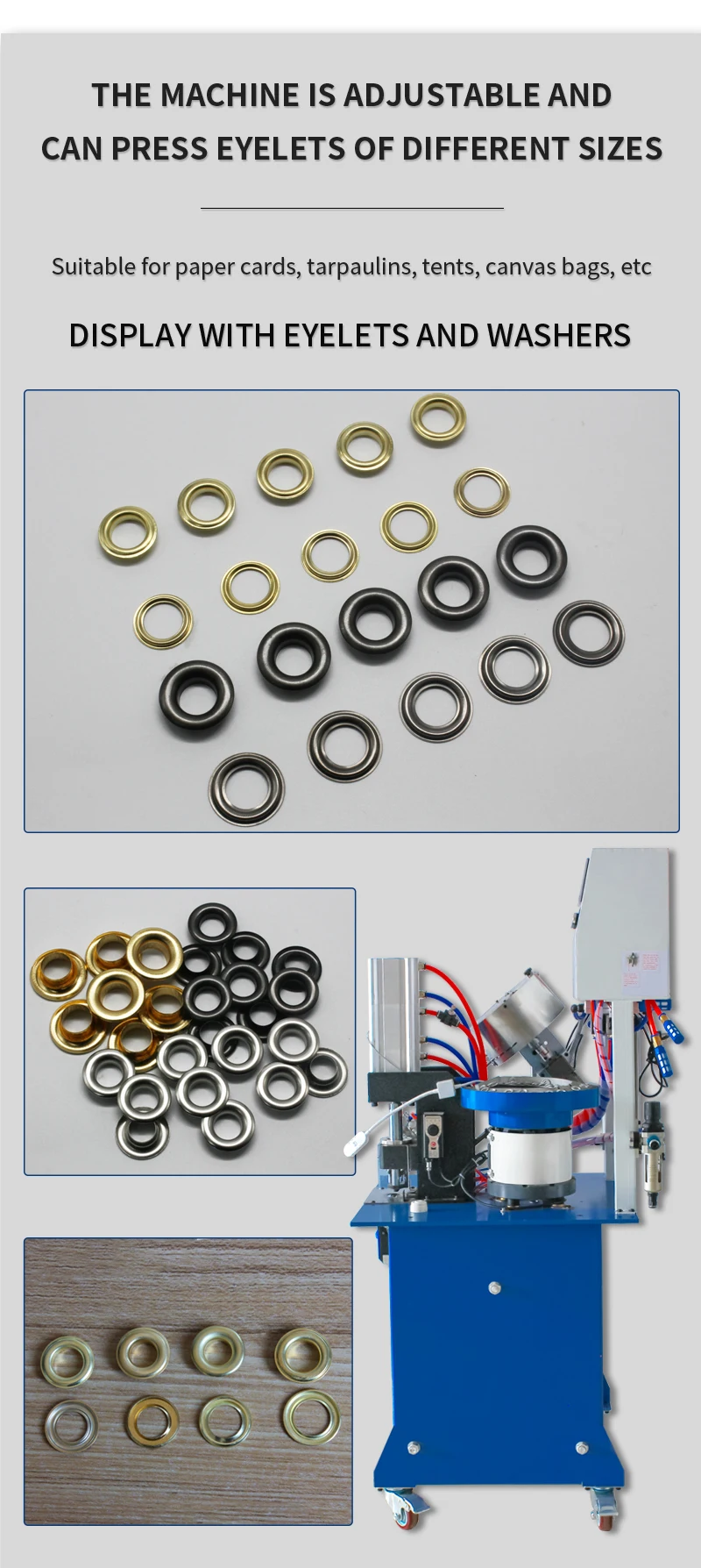Cheap Price Custom Fully Automatic Pneumatic Eyelet Punching Machine ...