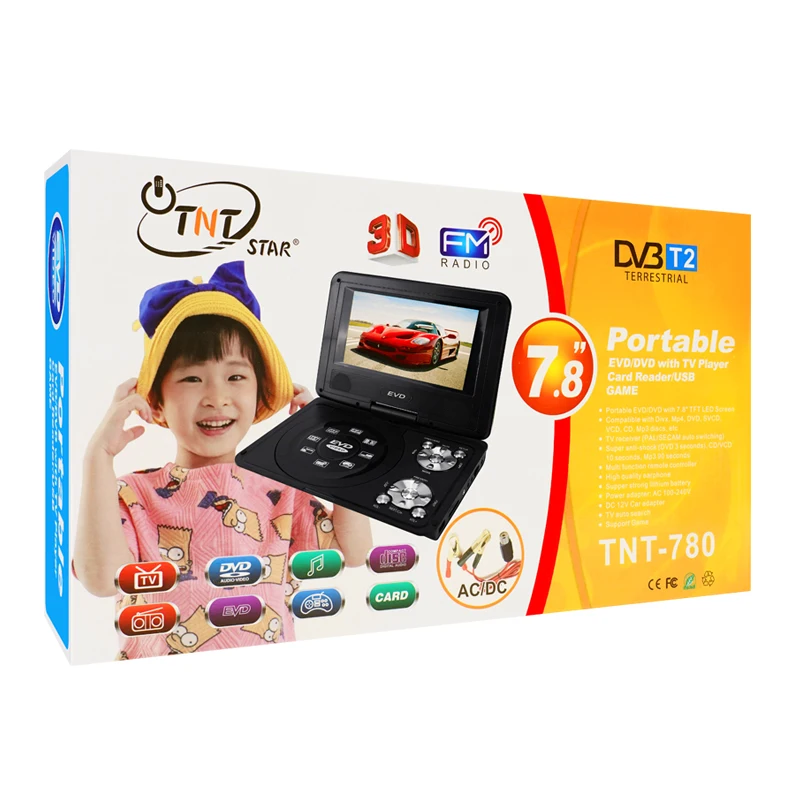 Alibaba.com: TNTSTAR TNT-780 portable DVD player with EVD/DVD playback ...