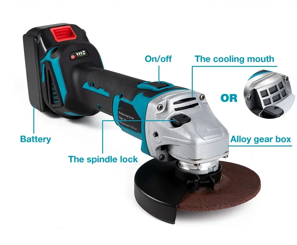 Wholesale Blue 18v Cordless And Brushless 115mm Lithium-ion Battery ...