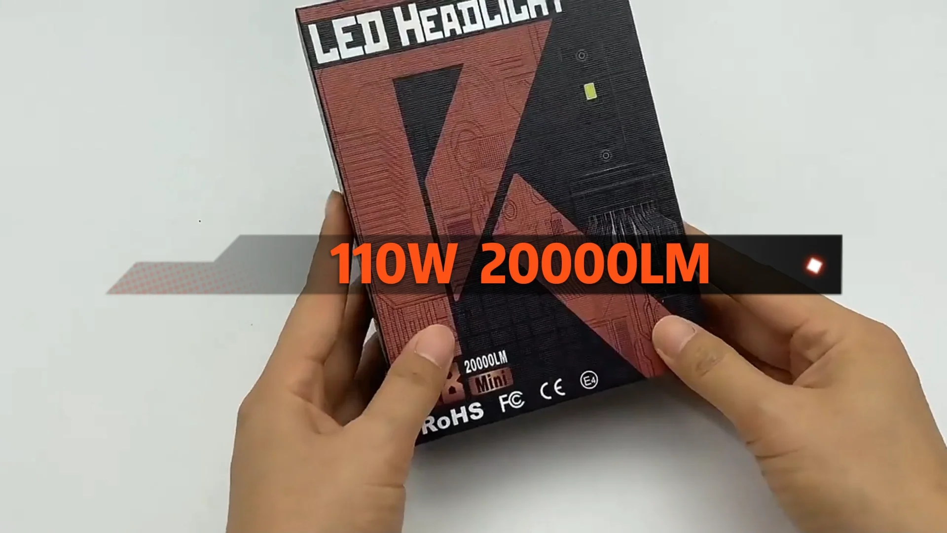 R8 Mini Led Headlight H4 Canbus 12v High Low Beam 20000lm Suitable For ...