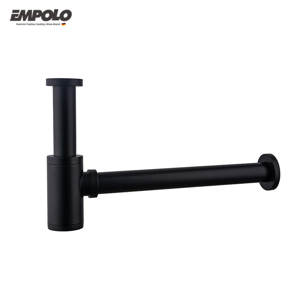 Sink Drain Pipe Bottom Trap Modern Black Brass Laboratory Sink Basin ...