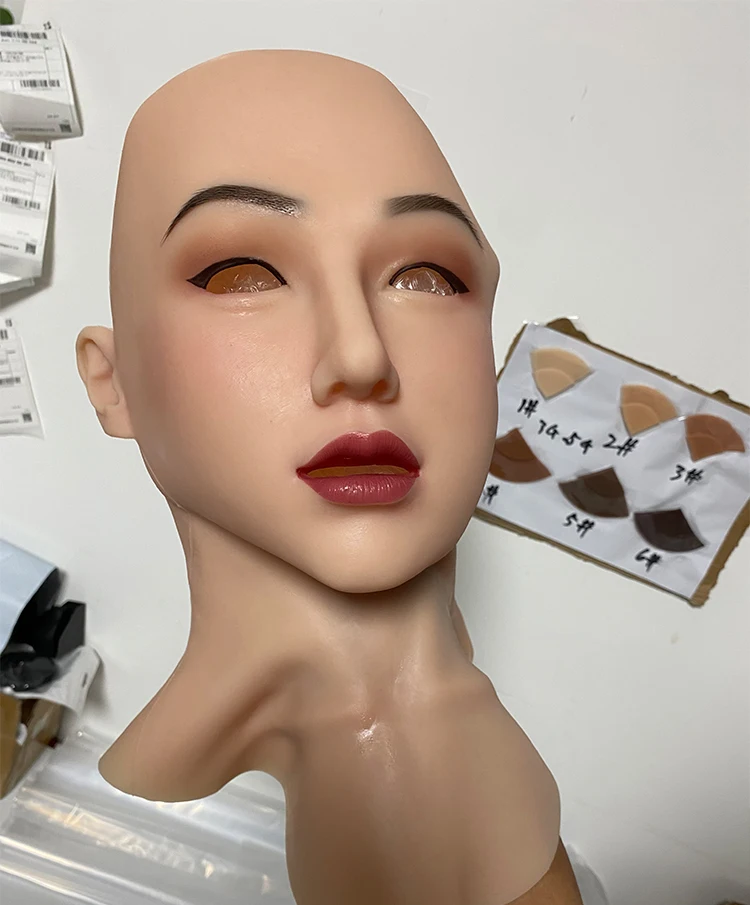 Lifelike Eco-Friendly Silicone Female Mask for Cosplay & Parties, OEM ...