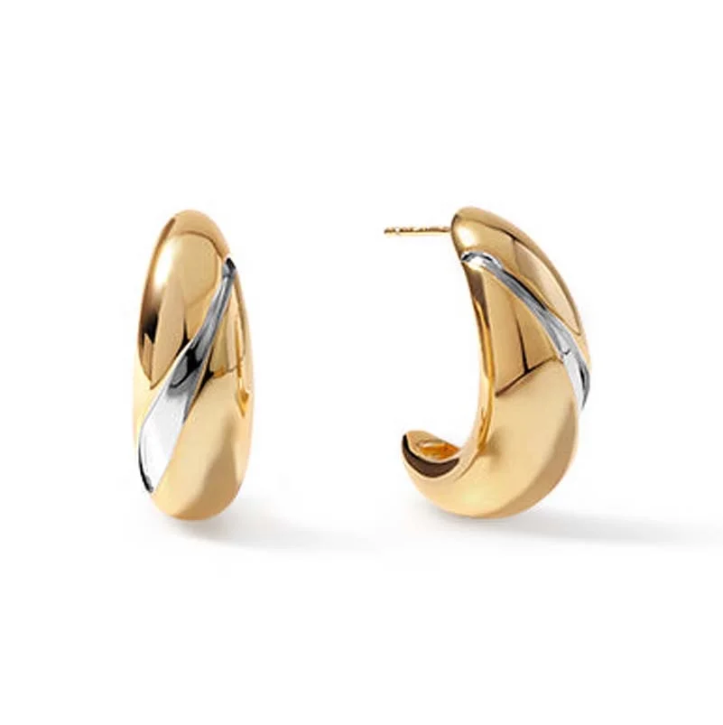 Gemnel Wholesale Hottest Trend Two-tone Jewelry Minimalistic Style 925 ...