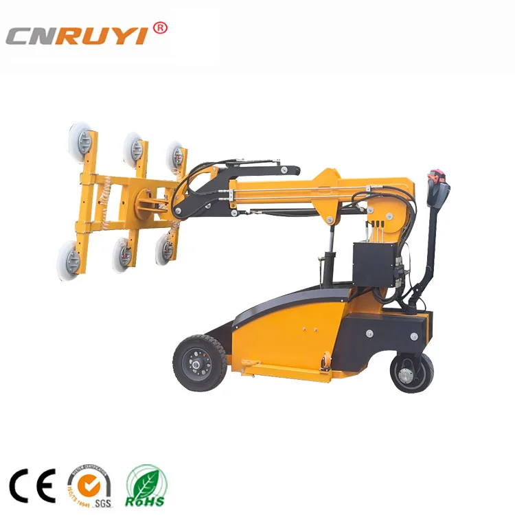 Small Lifting Equipment Electric Mobile Glazing Trolley Glass Loading ...
