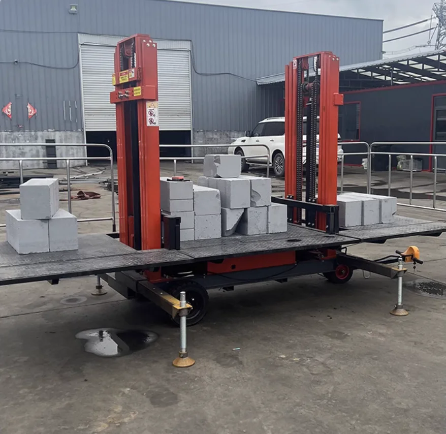 6 Meter Lift Scaffolding 500kg Hydraulic Electric Lift Mobile Material ...