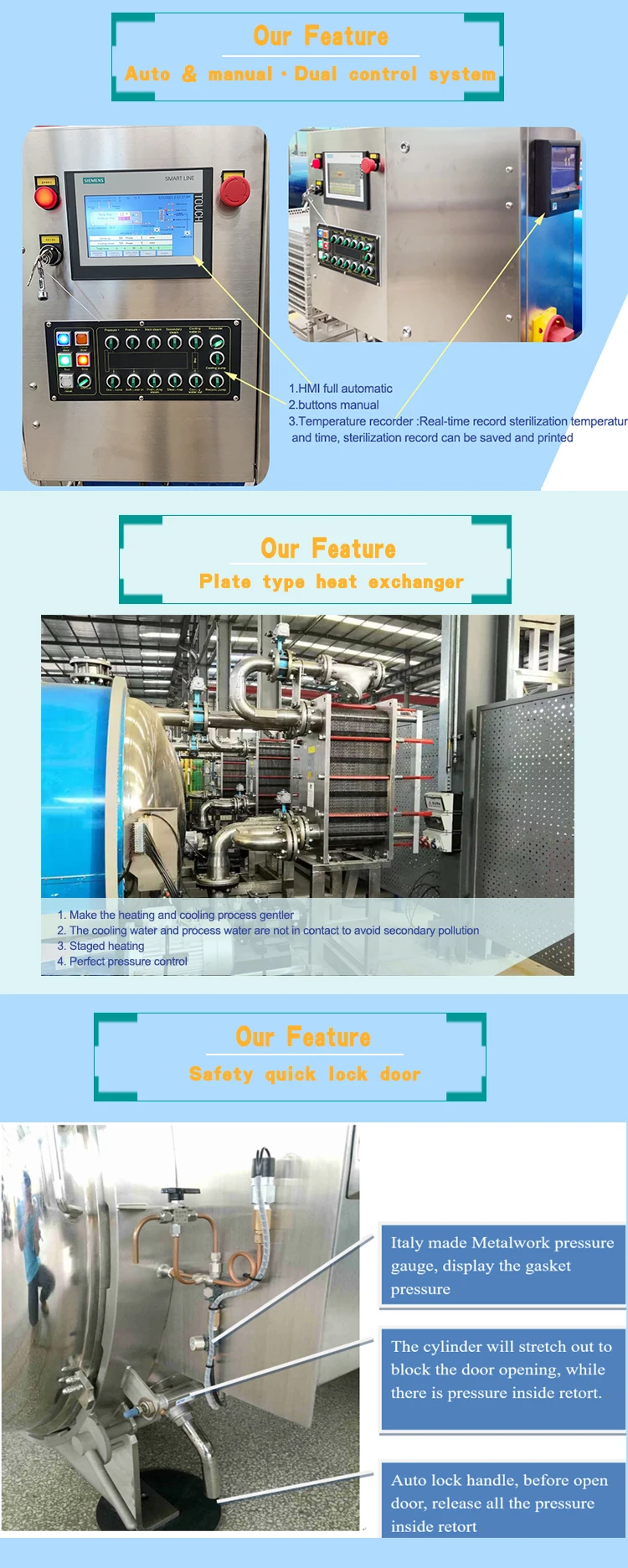 Industrial Food Sterilizer Autoclave Retort Sterilizer - Buy Food ...