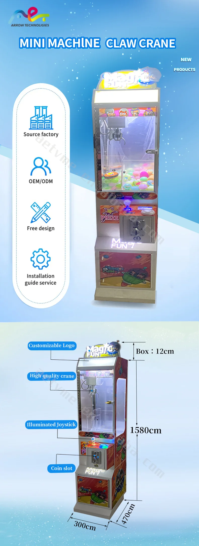 Toy Prize Gift Machine Claw Crane Vending Claw Machine - Buy Mini Plush ...