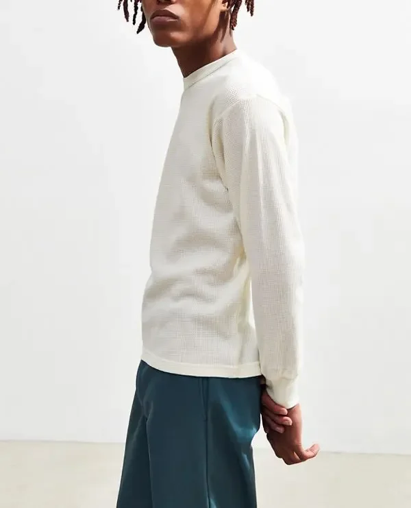 Waffle T Shirt - Heavy Weight Thermal Waffle Knit T-shirt