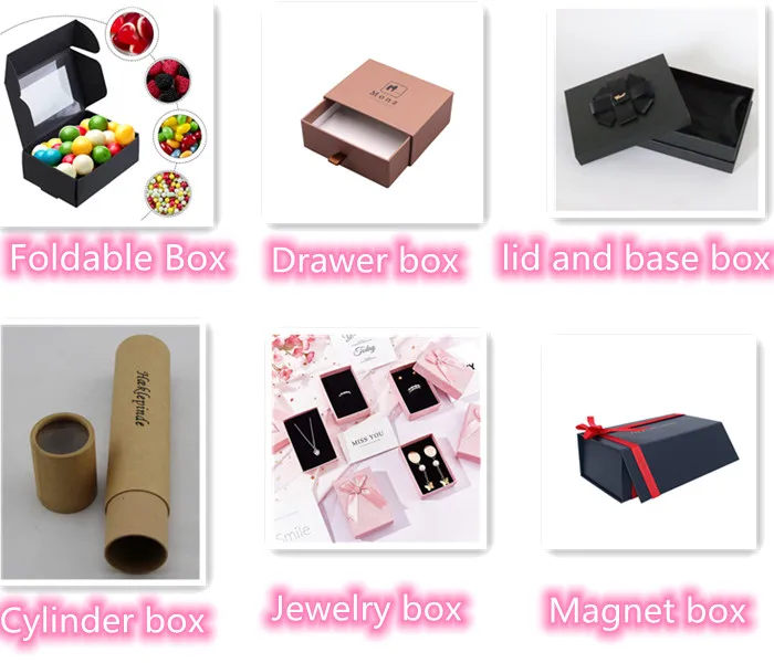 Luxury Small Paper Drawer Box Custom Jewelry Box With Gold Metallic ...