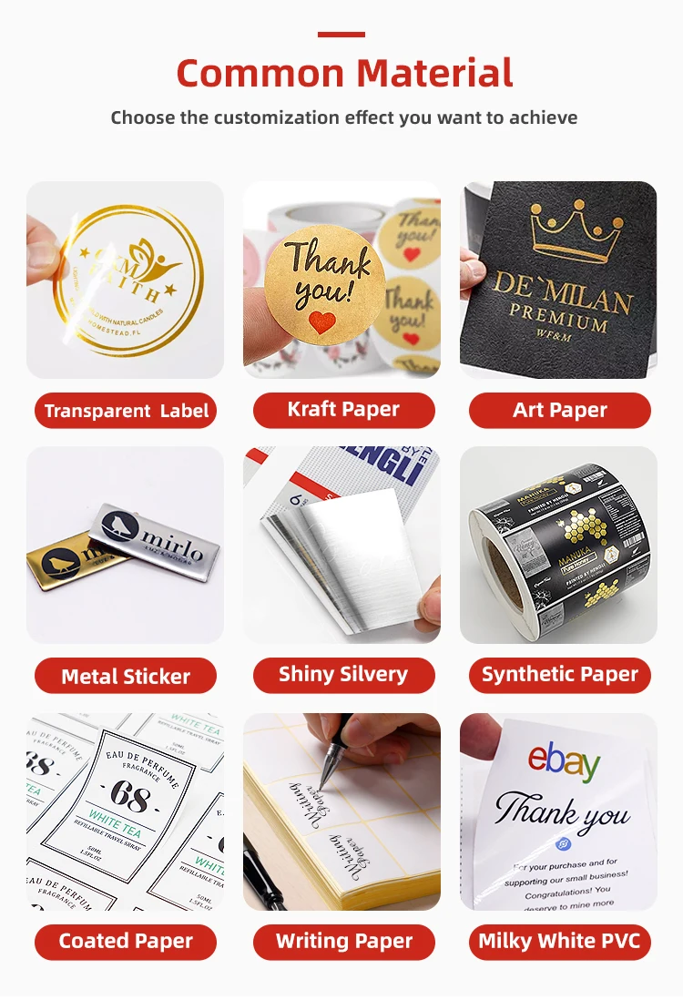 Custom Adhesive Waterproof Round Circle Logo Sticker Printing Roll ...