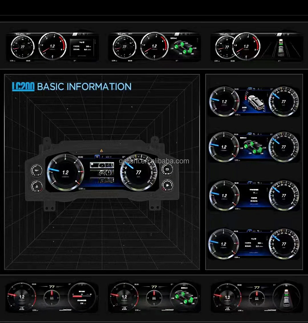 Smart Dashboard For Nissan Patrol Y62 Lcd Virtual Digital Instrument ...