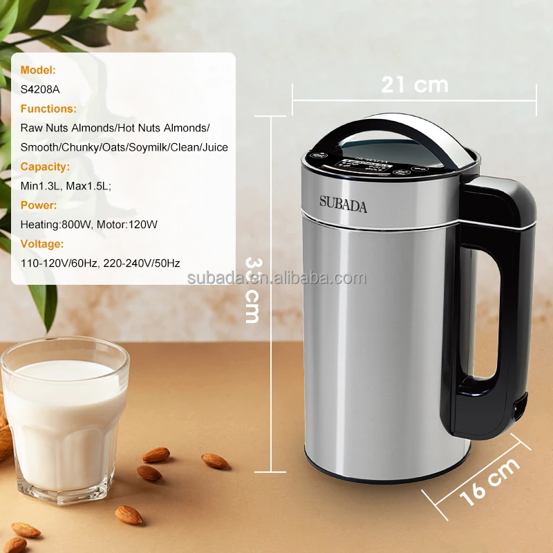 Automatic Nut Almond Milk Machine - Homemade Plant-Based Milk