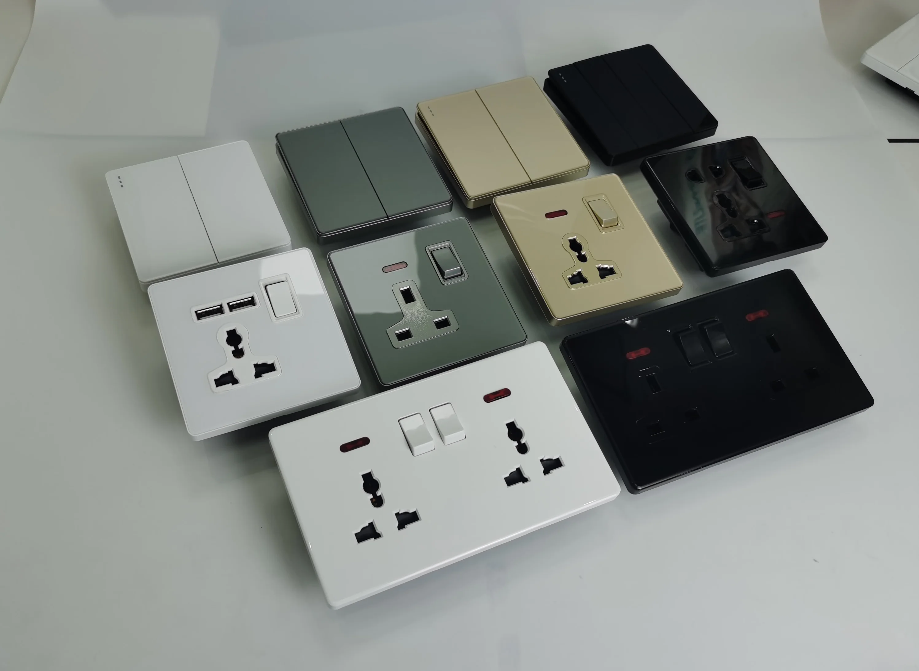 SHINELITE Wall Switch Sockets - Modern, Safe, and Versatile