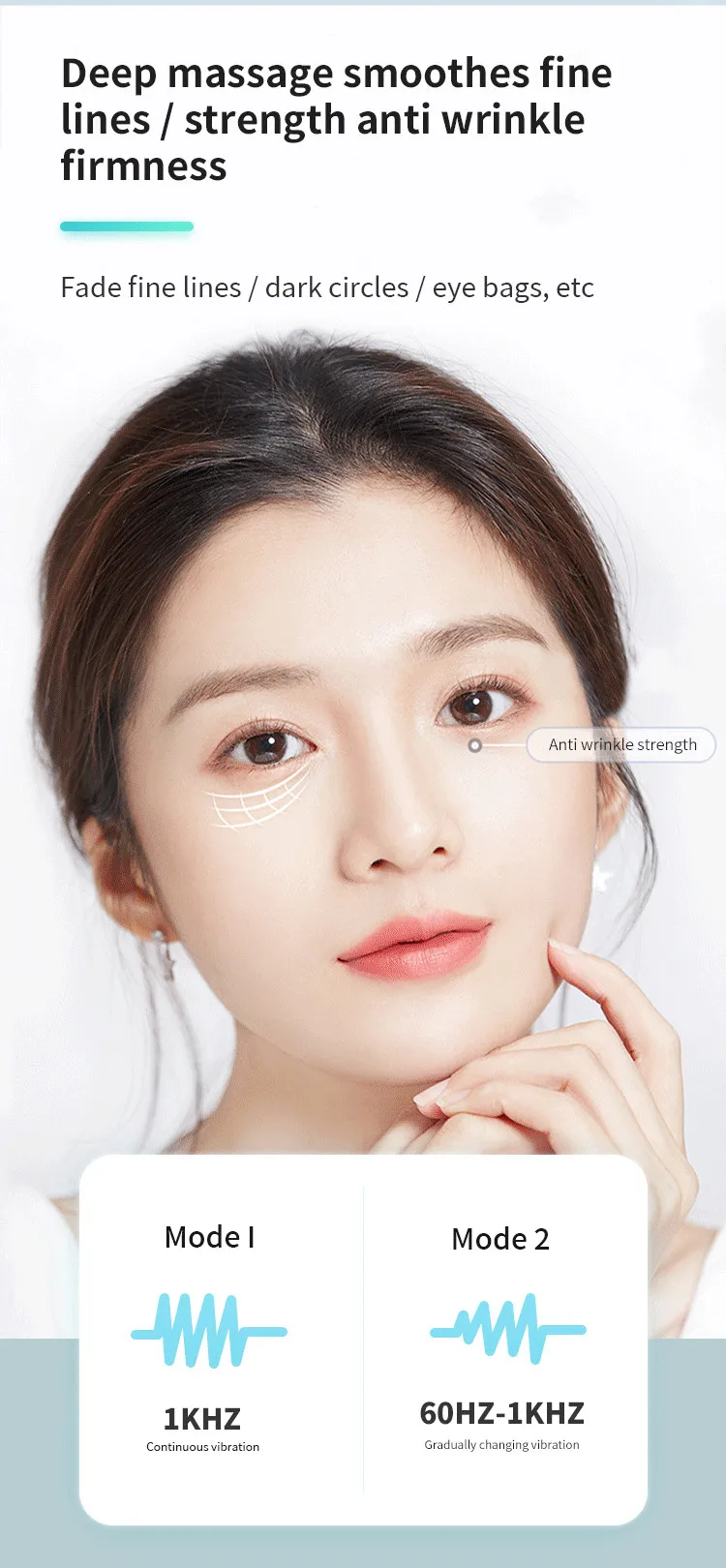 Ems Micro Current Pulse Eye Bag Removal Eye Lifting Massager Device Ems ...