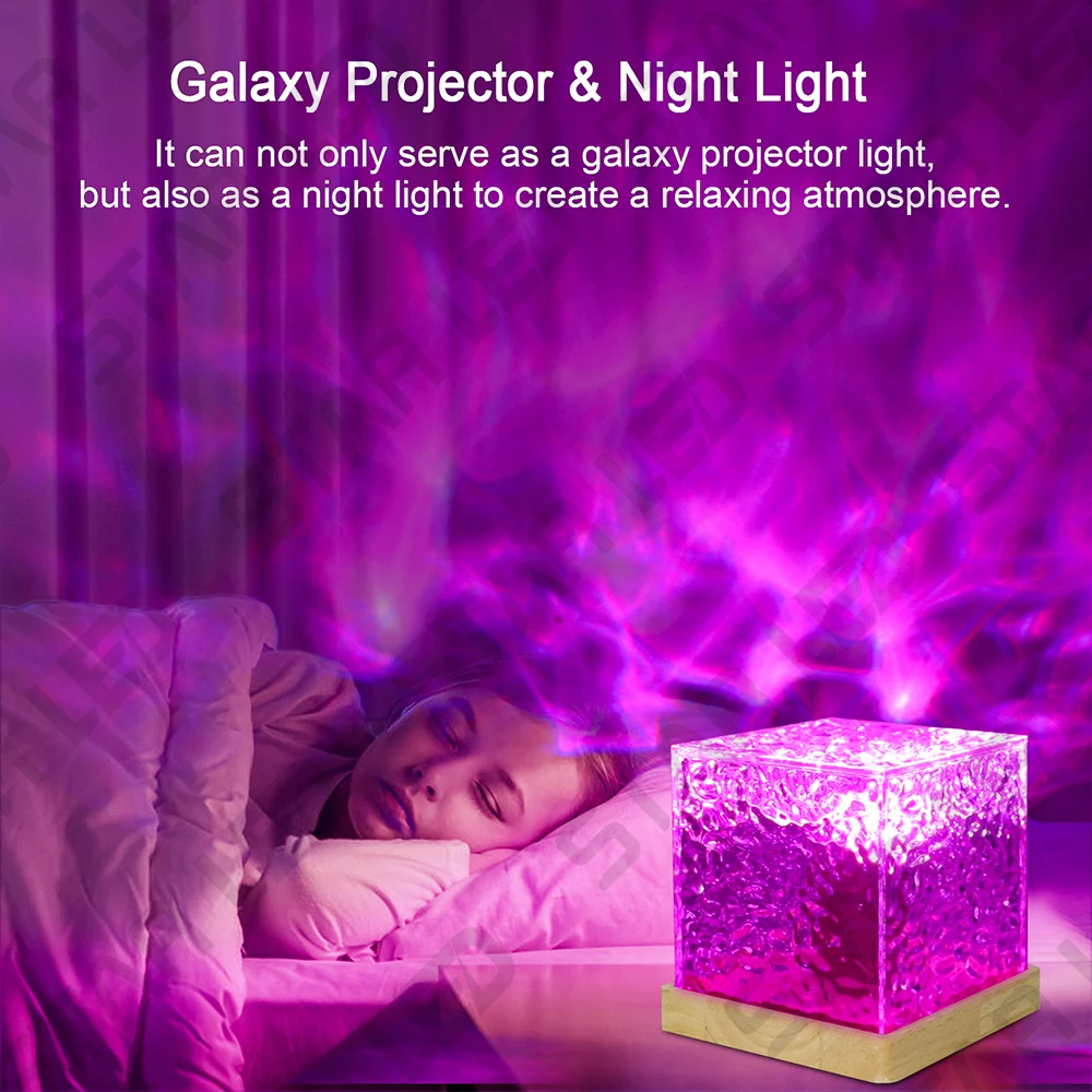 Dynamic Water Ripple Light Effect RGB Remote Control