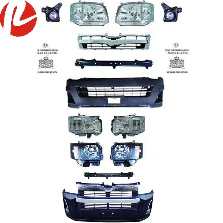 Hiace Van Mini Bus 2010-2013 Face Lift Upgrade To 2019 Body Kits ...