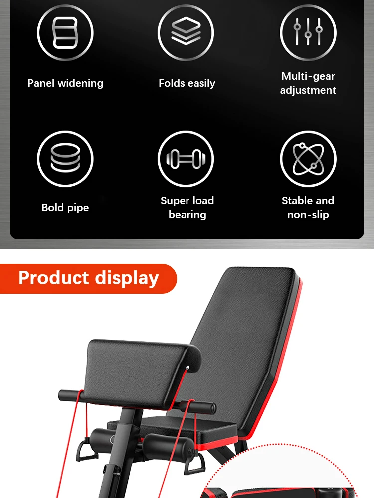 123sports Adjustable Incline Seat Gym Workout Adjustable Weight Gym ...