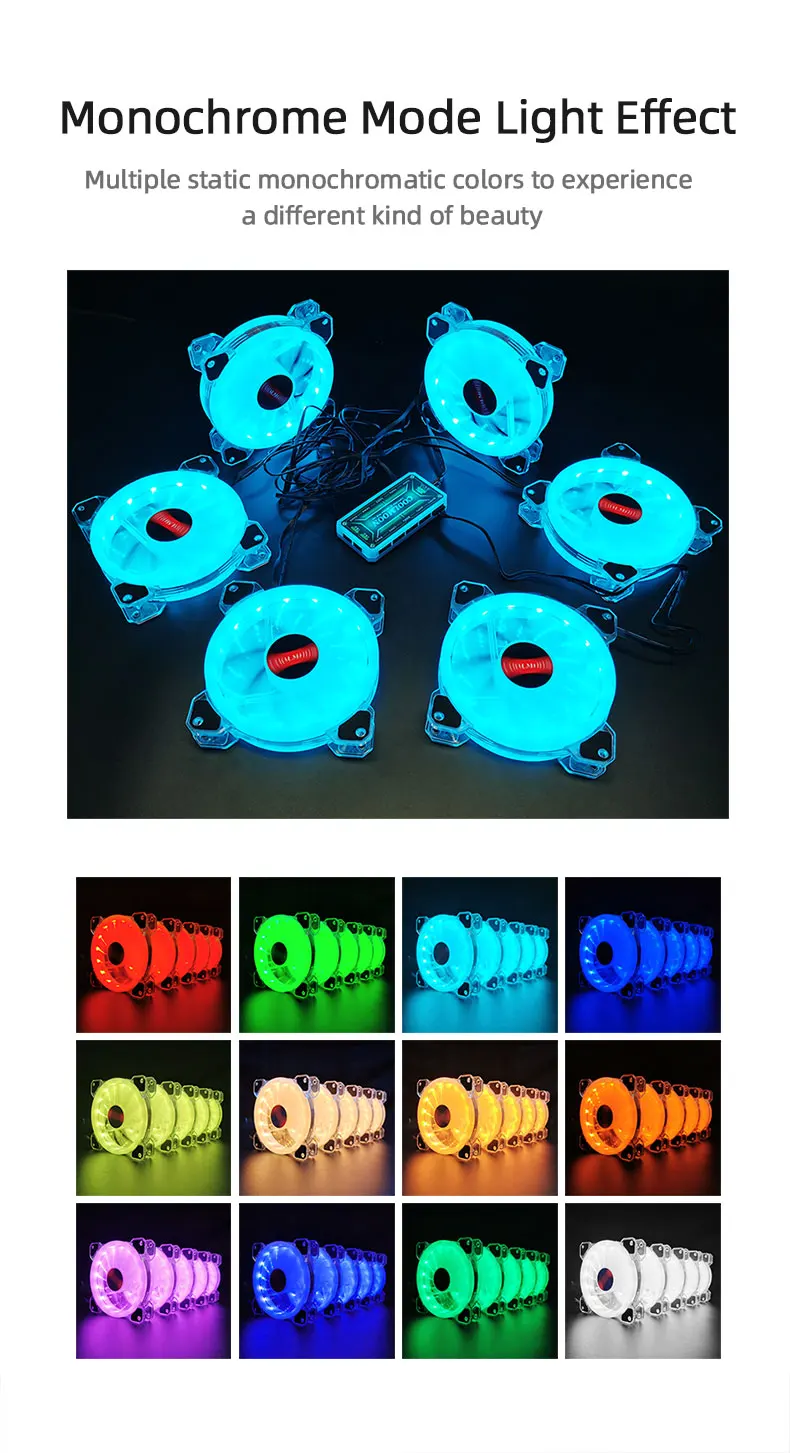 Direct Selling COOLMOON Gaming Computer Pc case Fans120mm Rgb Cooling ...