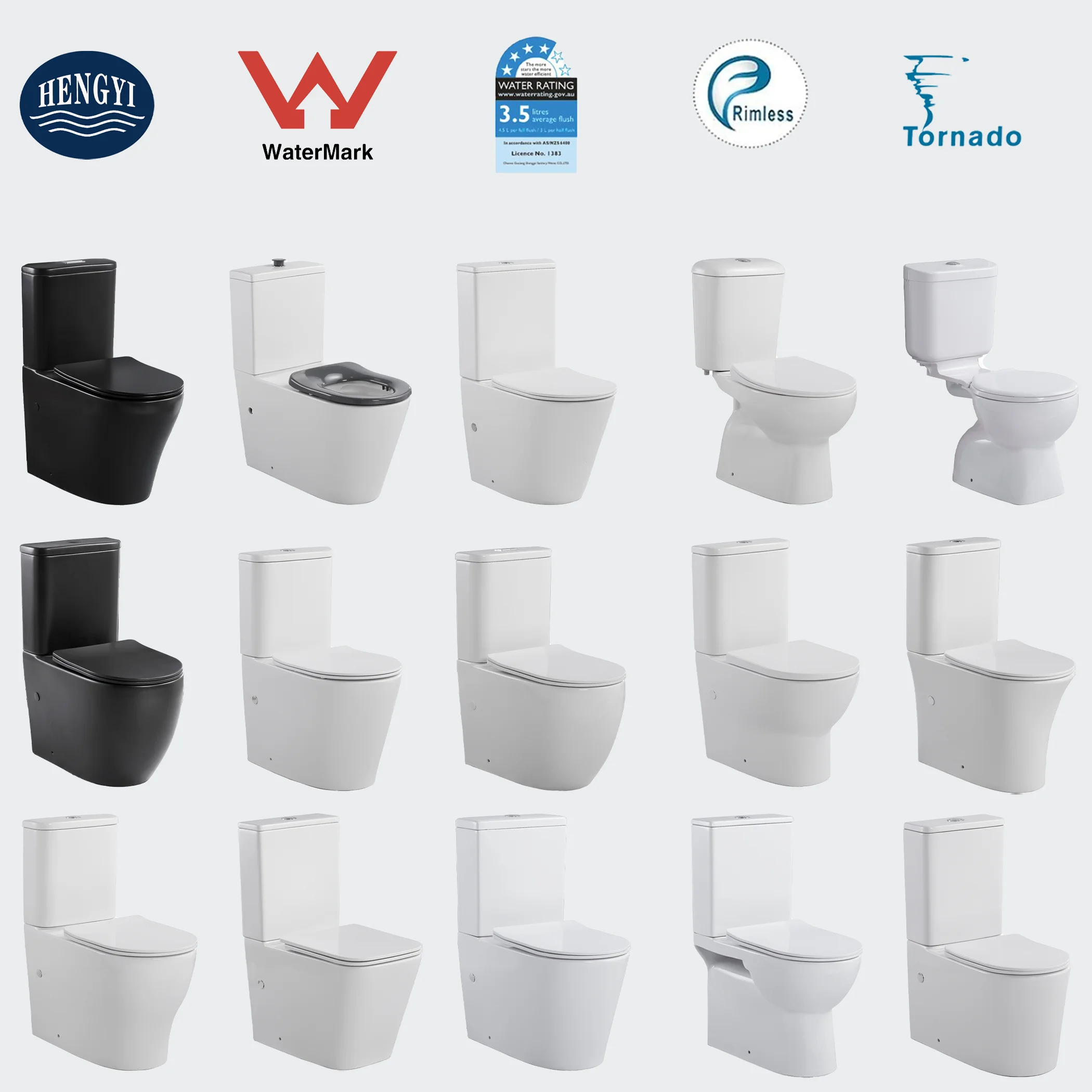 Sanitary Ware Cyclone Flushing Back to Wall Two Piece Toilet Suites ...