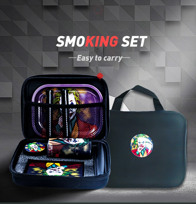 Wholesale Rolling Tray Smoking Accessories Kit 6 In 1 Pattern New Style ...
