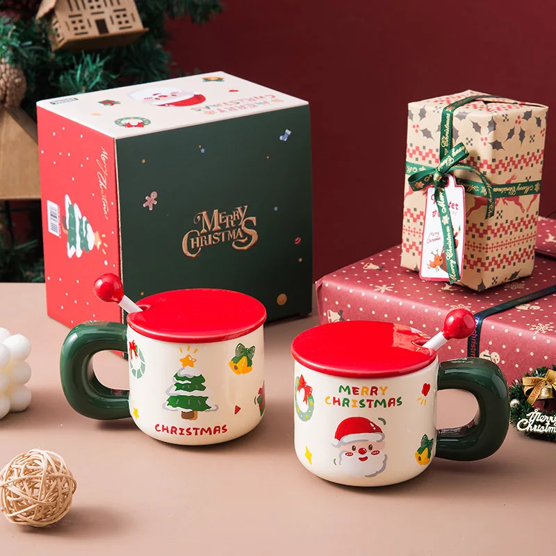 Christmas Gift Creative Ceramic Mug Gift Box Cute Fat Mugs - Buy Santa ...