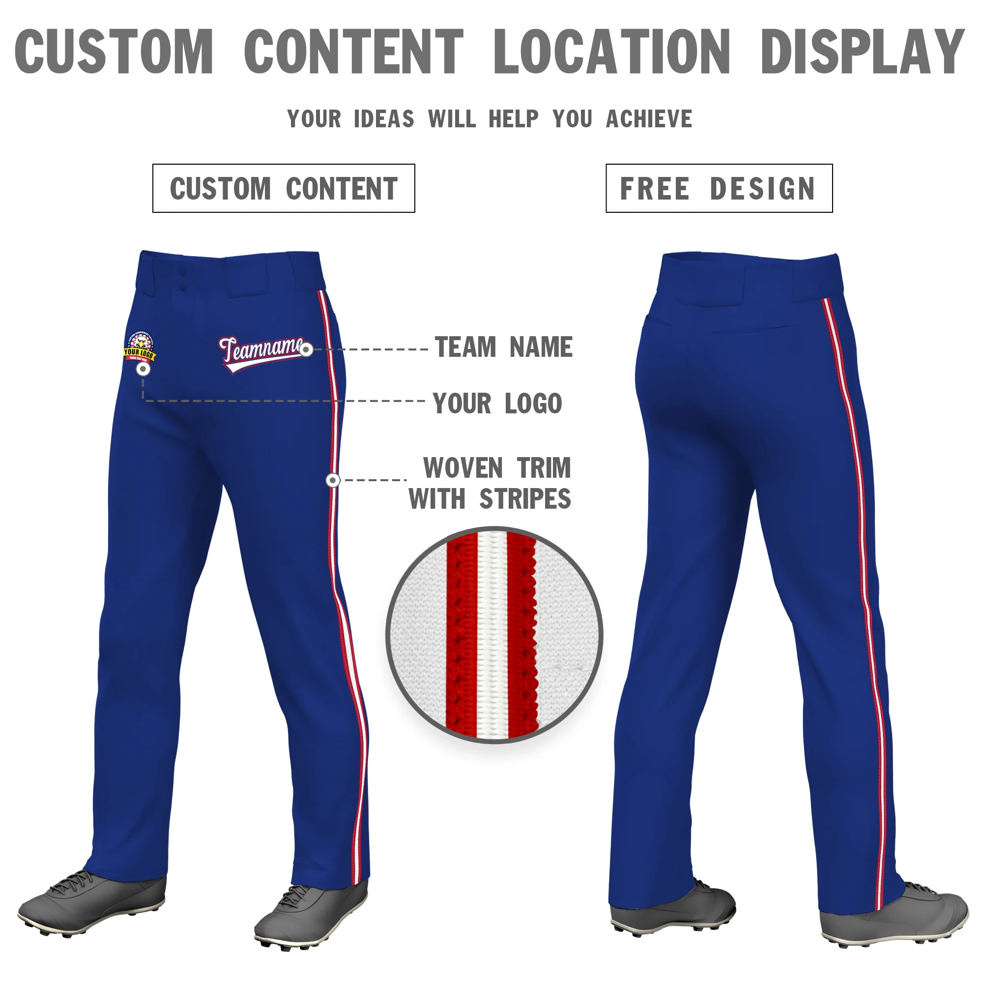 Custom High Quality Plus Size Anti-Friction Sports Pants