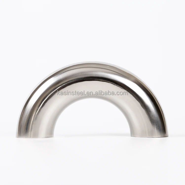 Din Stainless Steel Sanitary 180 Degree Welding Elbow Bend Pipe Fitting ...