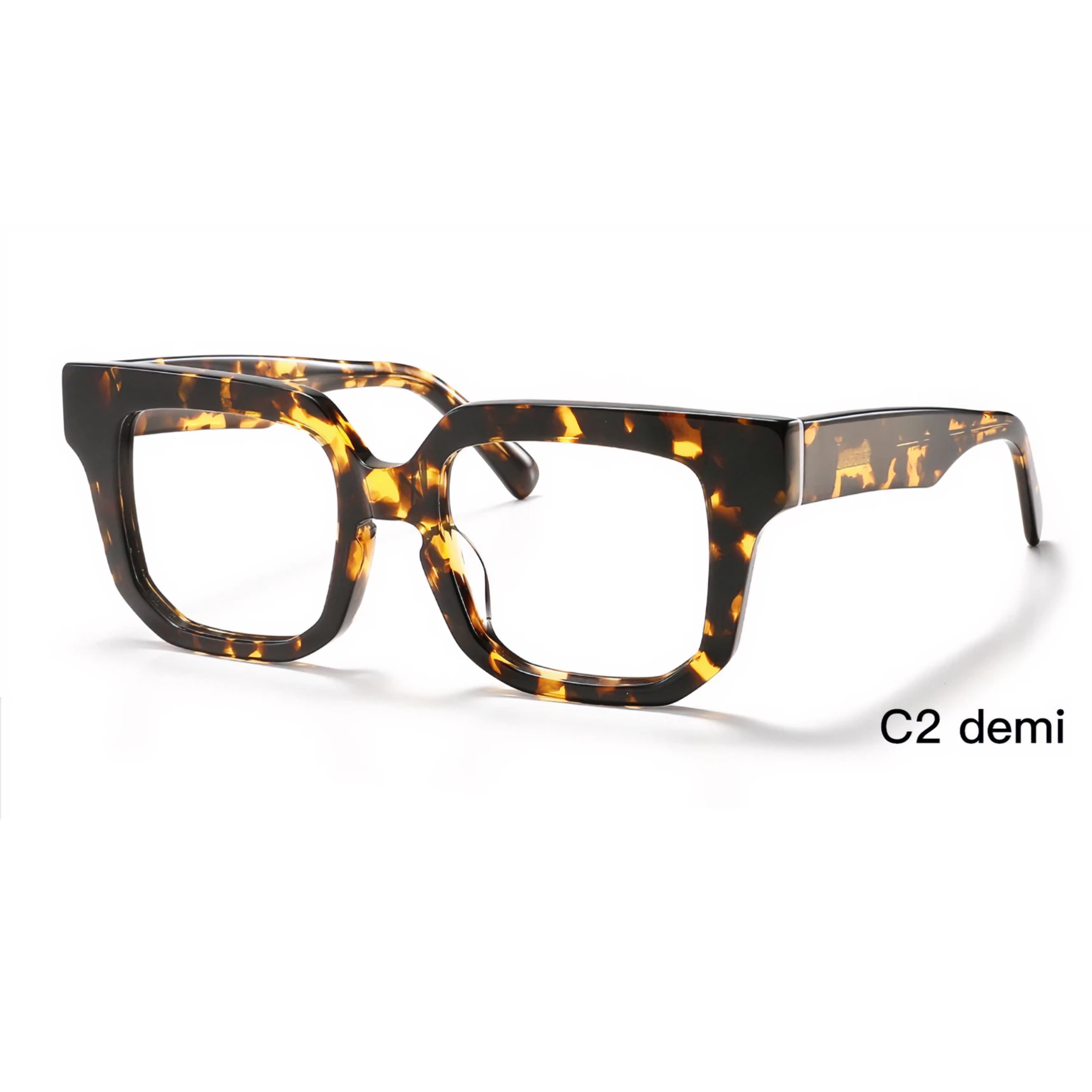 High End Acetate Optical Frame Eyeglasses - Square Spectacles