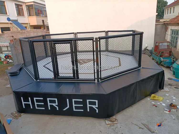 Octagon Mma Cage Competition Standard Elevated Mma Cage Hexagon Mma ...
