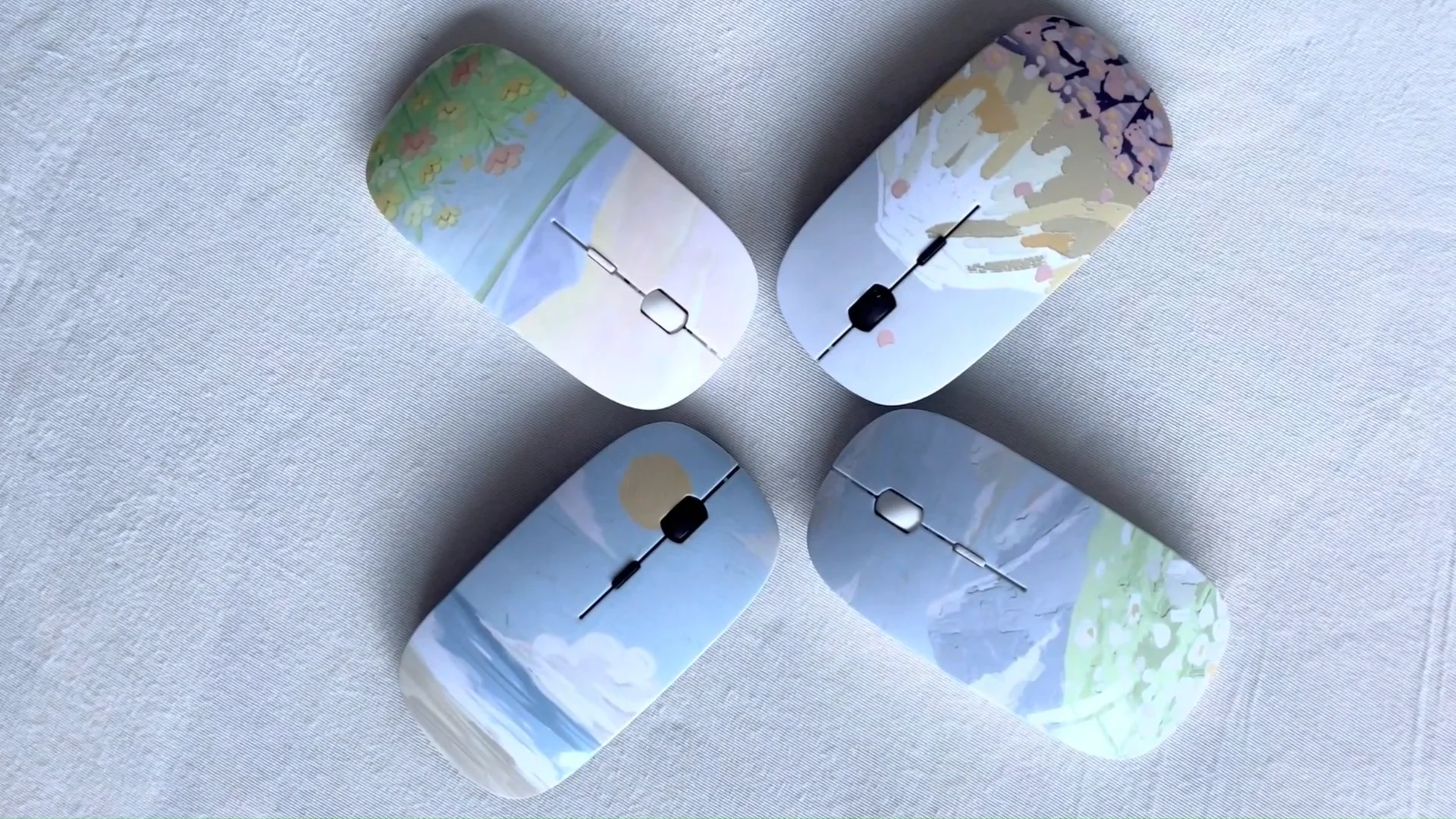 Hot Selling! Diy Sublimation Wireless Mouse With Black And White Color ...