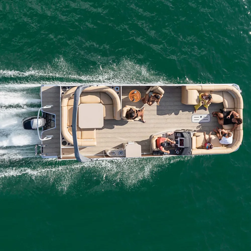 30 Tri Pontoon Tritoon Boat Boats With Enclosed Cabin For Sale Near Me ...