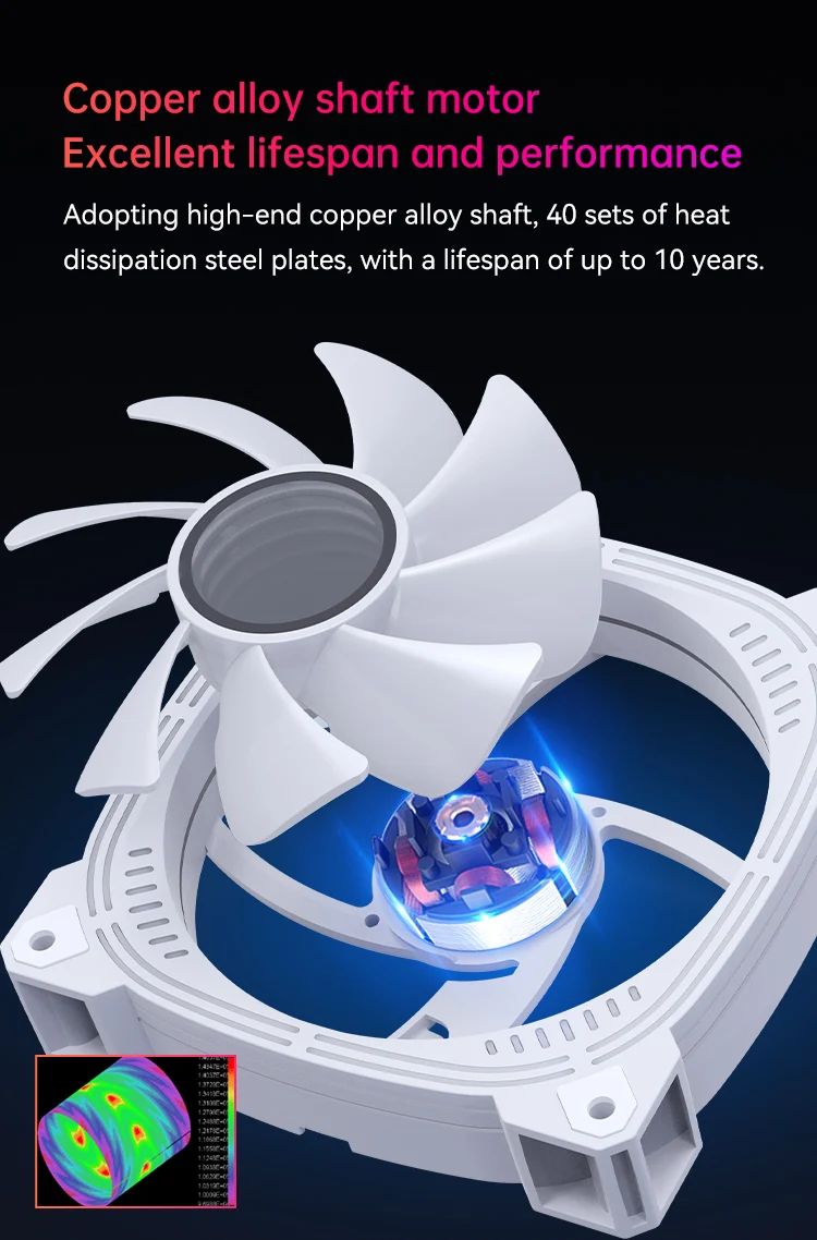 SNOWMAN High Airflow ARGB Case Fans Sync ARGB Lighting Advanced Cooling ...