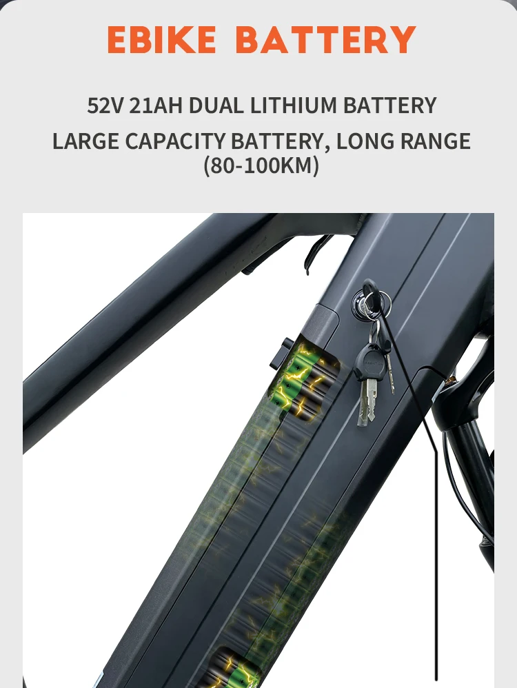 Vtuvia Ebike Battery 48v 20ah 25ah Electric Mountain Bike 1000w E Bicycle Electric Bike Mountain ...