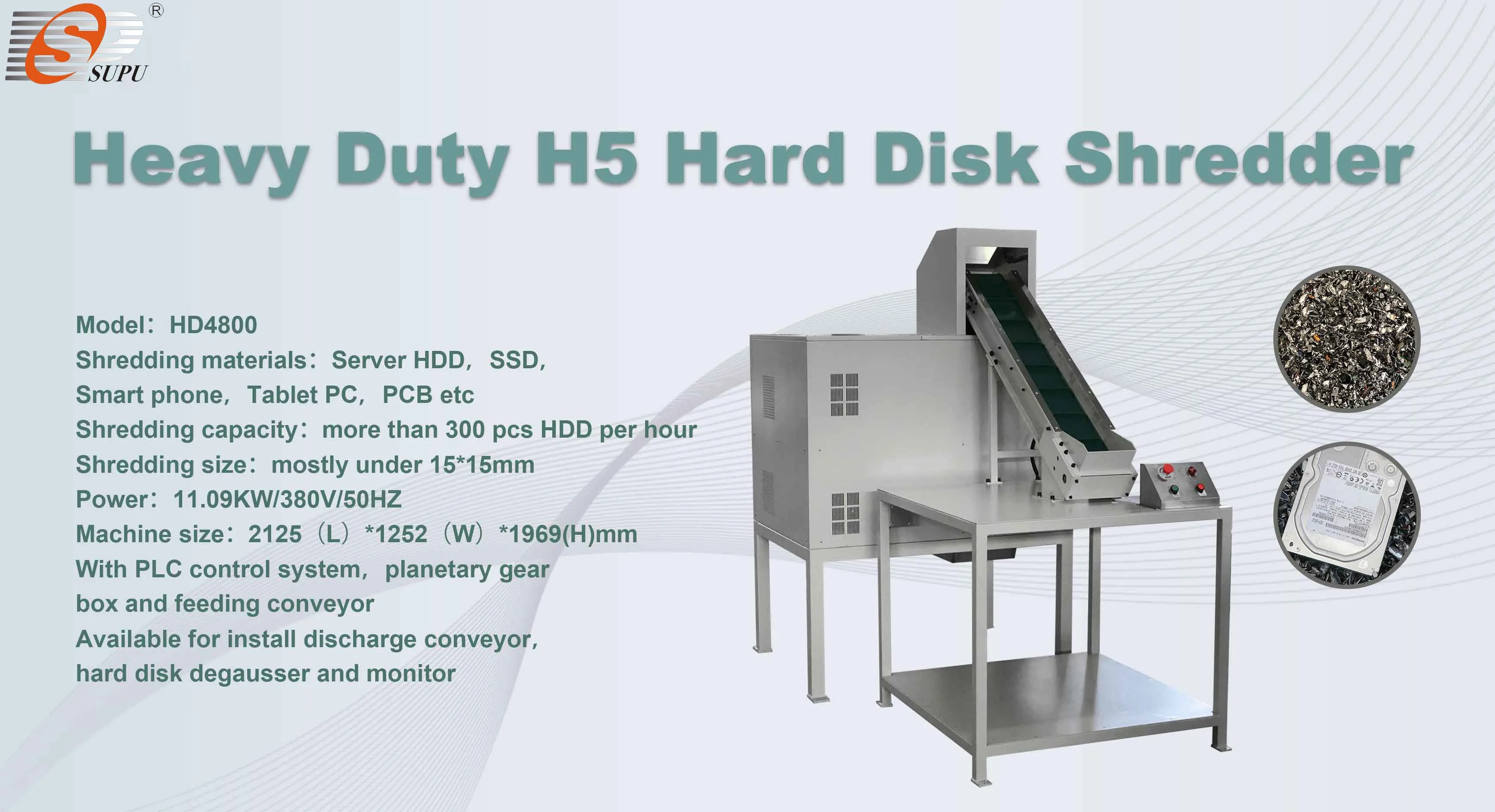 Industrial H5 Level Laptop Ssd Hdd Shredder For Data Destruction - Buy Laptop Shredder,Computer ...