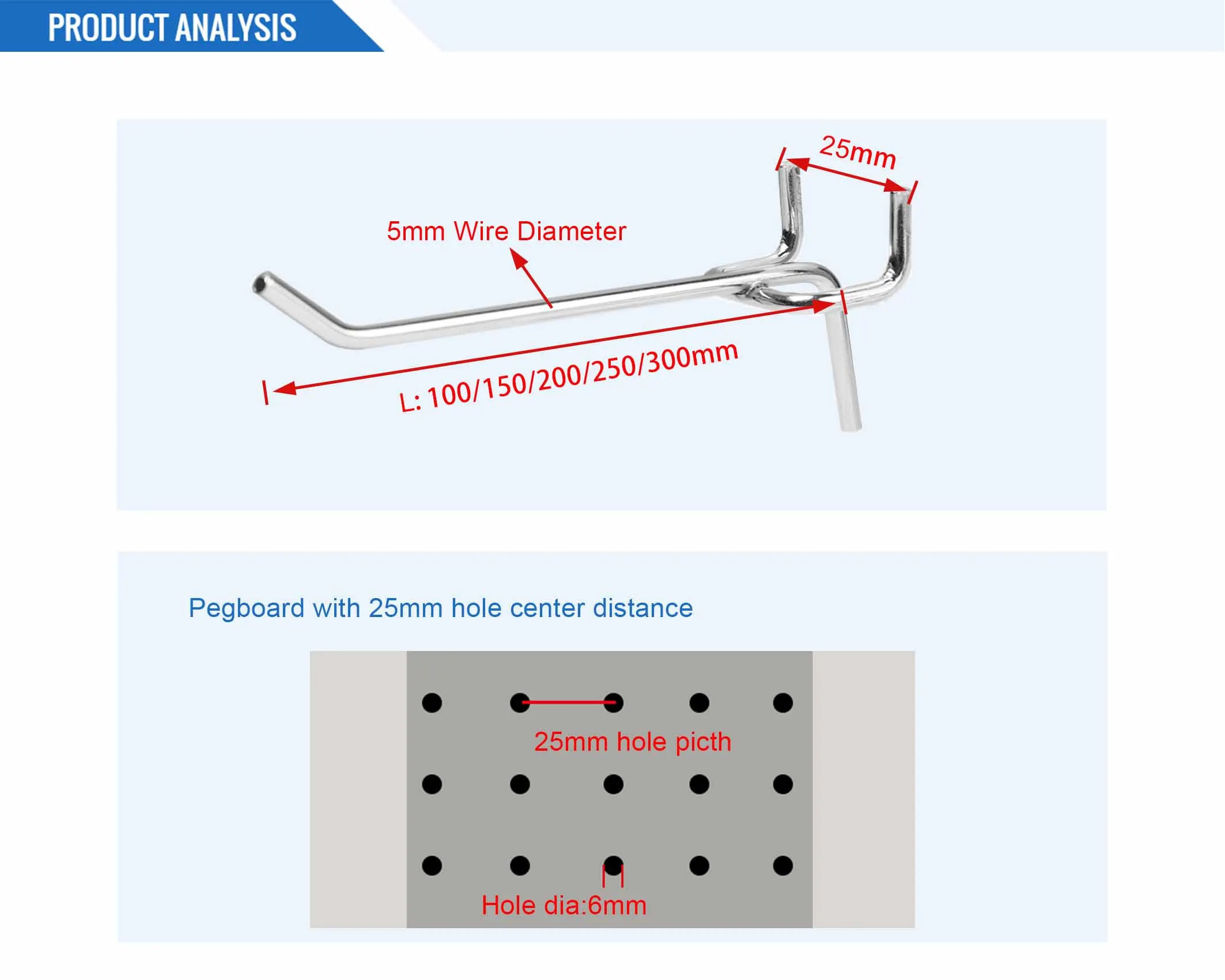Retail Pegs - Efficient Display Hooks for Hardware Tools
