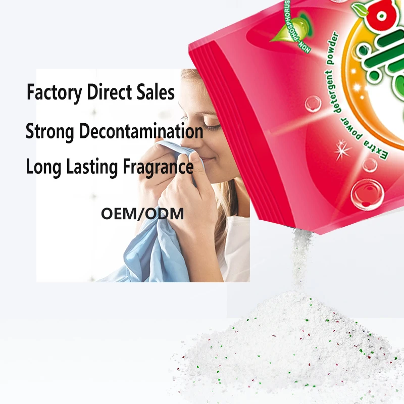 Wholesale 30g-50kg Bulk High Foam Laundry Detergent Powder Sparkles High Action Soap Powder ...