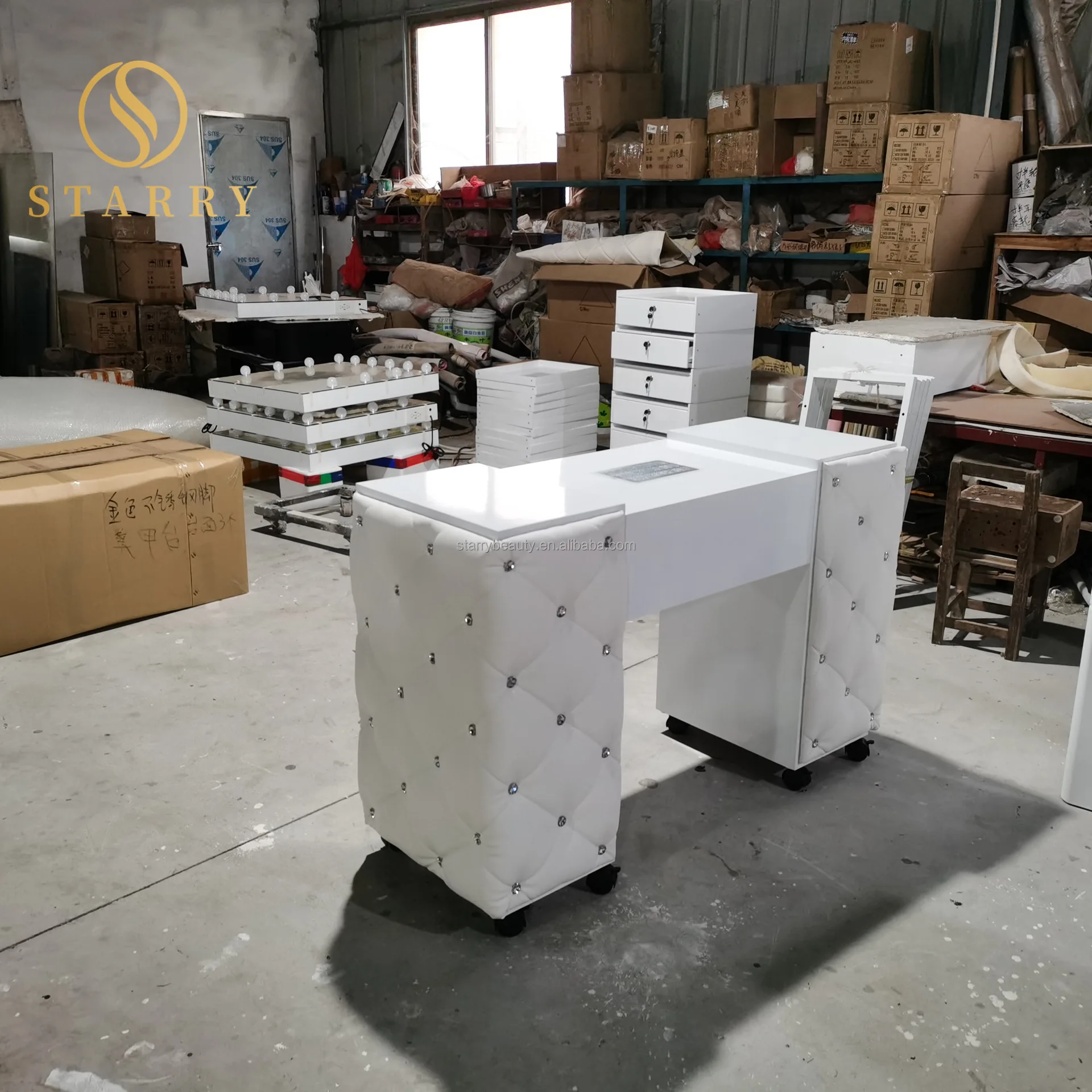 Luxury Nail Table - Modern Salon Furniture with Drawer