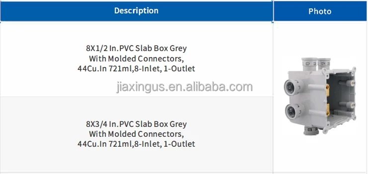 Pvc Ent Conduit Slab Box With Connector Wire Outlet Concrete Wall Box ...