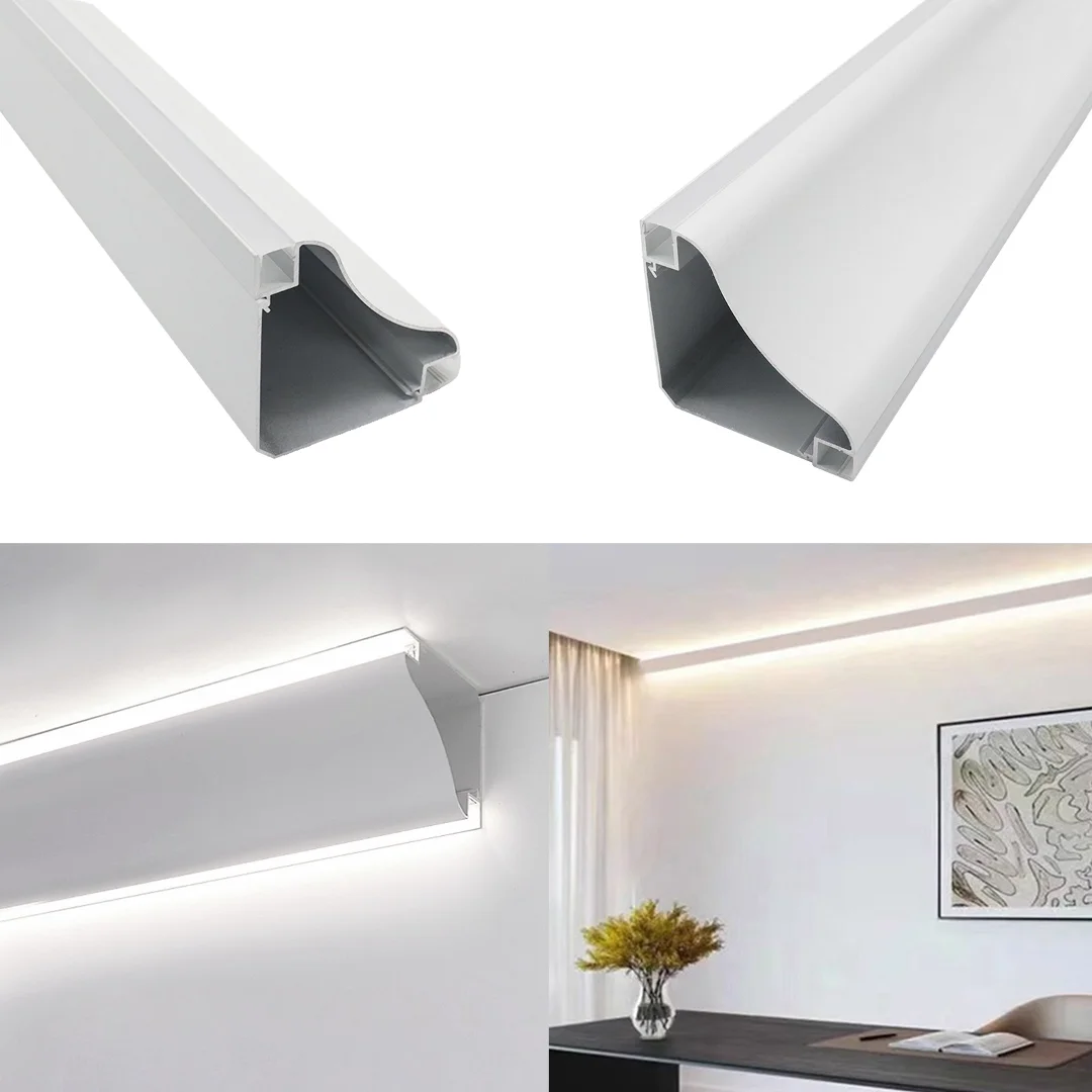 Hot Sale 116 Aluminum Profile Angle Led Strip Ceiling 69*69mm Top ...