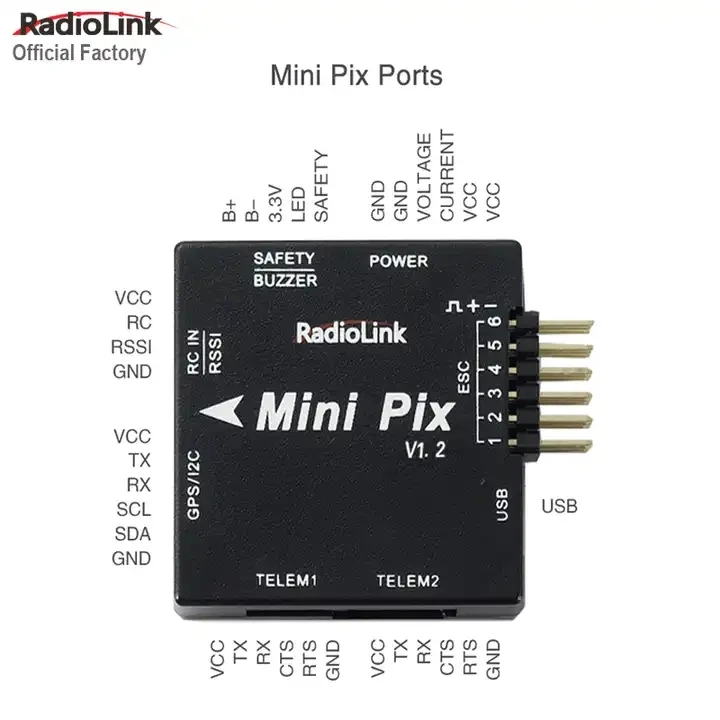 Radiolink FC Mini Pixhawk - Superior Altitude Hold for Drones