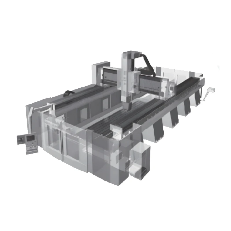 B Series Bridge Type Gantry Machining Center Cnc Lathe For Processing ...