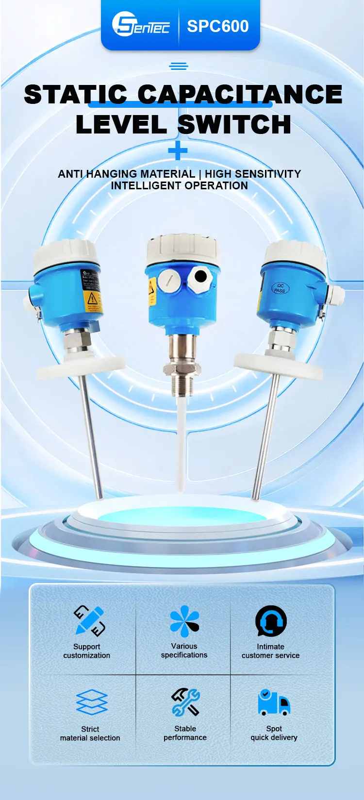 SenTec SPC600 Automatic Conductive Liquid Level Control Switch Water ...