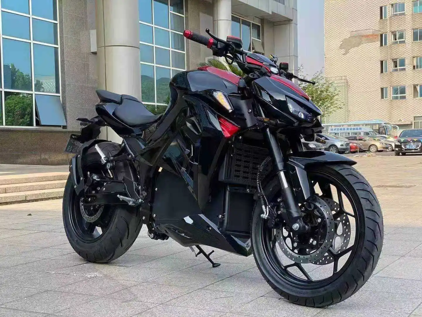 10000w Electric Motorcycle Stock 100ah Lithium Battery Black/red Color ...